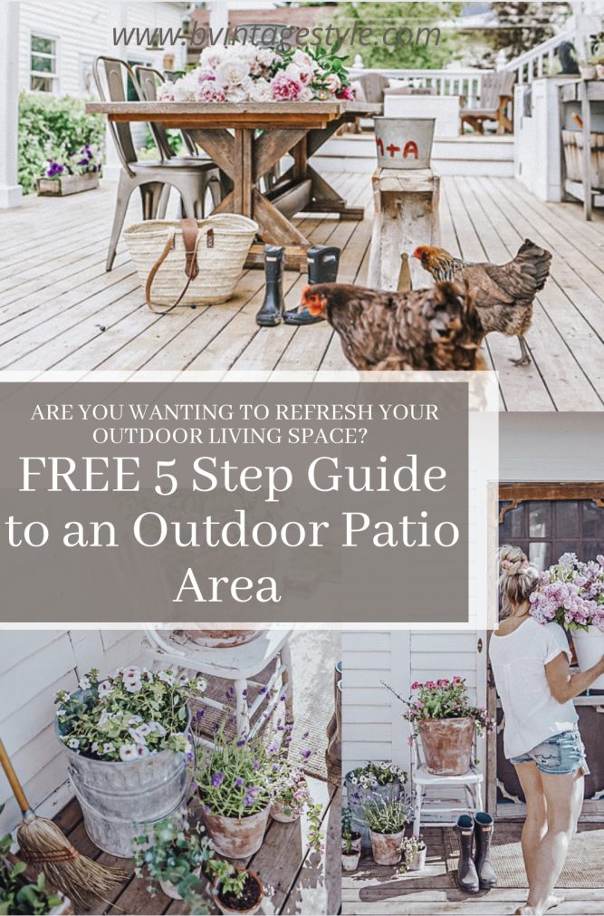 Patio Makeover Ideas & Guide To An Outdoor Patio Area | B Vintage Style