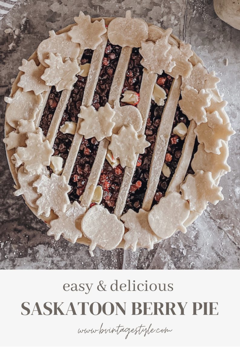 Saskatoon Berry Pie | B Vintage Style