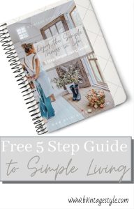 Simple Living Guide and Ebook | B Vintage Style