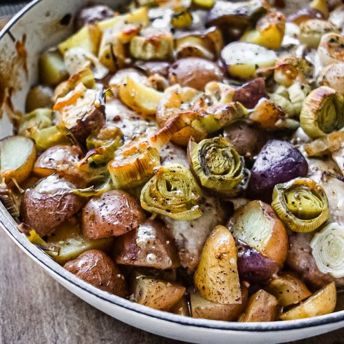Braised Chicken And Leeks with Potatoes | B Vintage Style