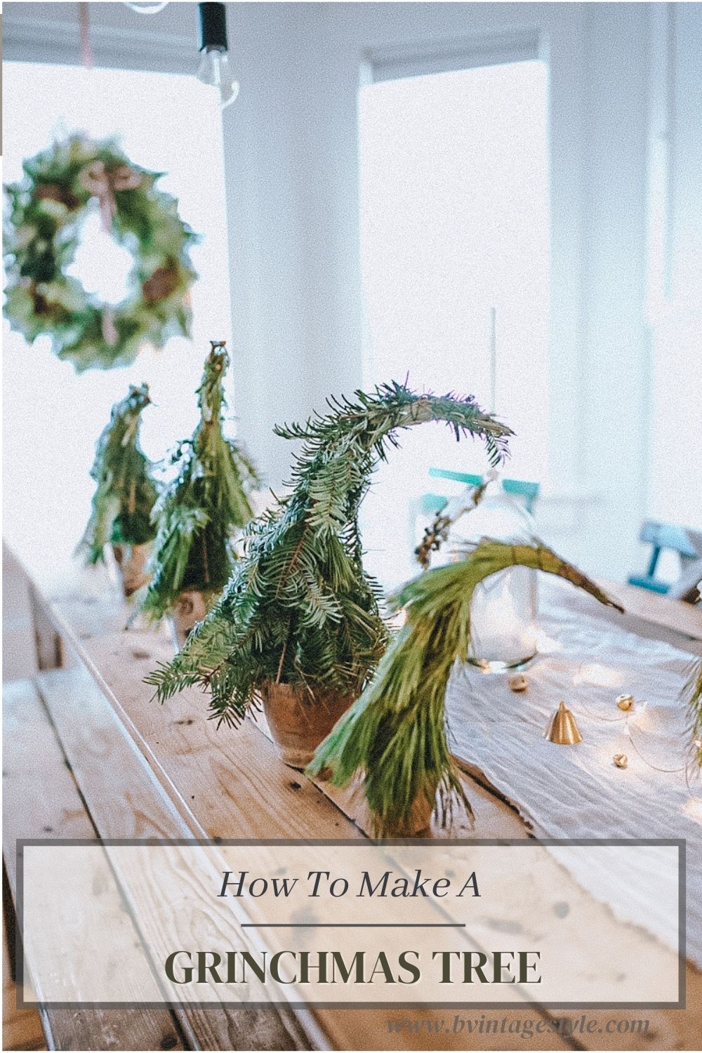 How To Make Bent Over Grinchmas Tree | B Vintage Style